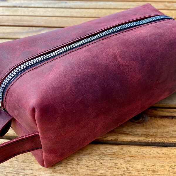 Leather Dopp Kit - Etsy