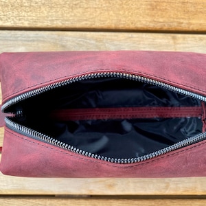 Handmade Genuine Leather Dopp Bag, Toiletry Bag, Hand Clutch - Etsy