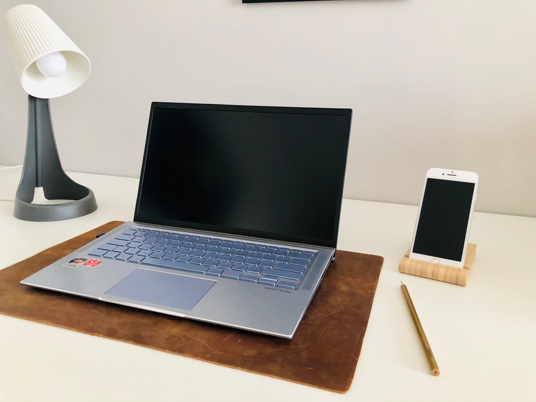 Personalized Genuine Leather Brown Desk Mat - Etsy