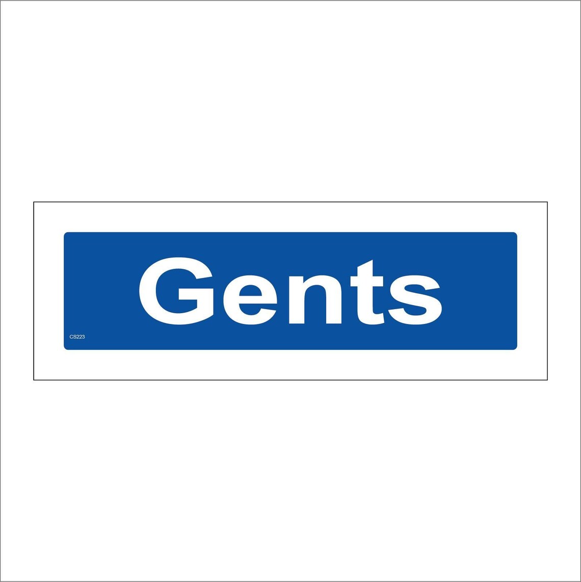 CS223-LL Gents Male Boys Toilet Door Plaque Part of Our Construction ...