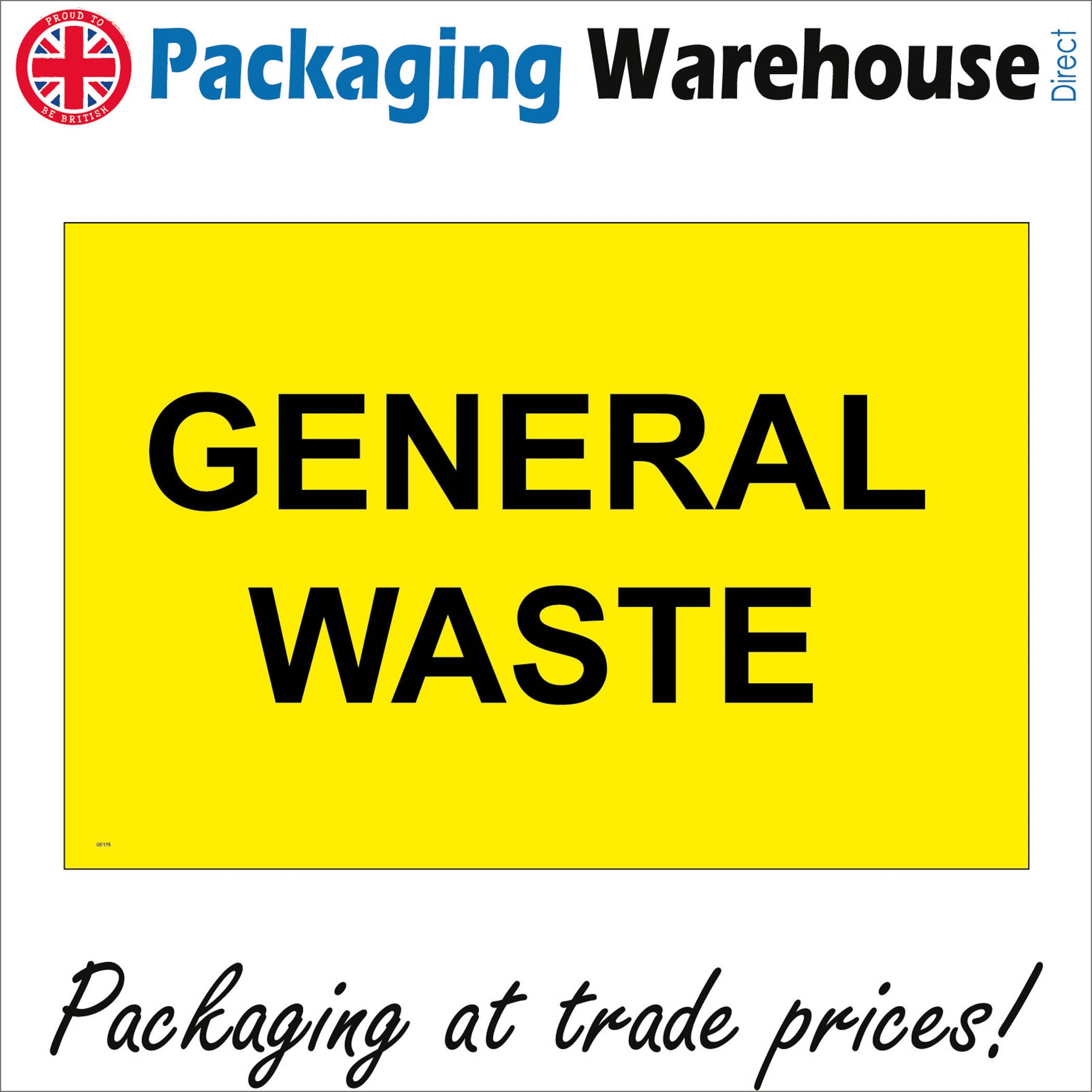 GE175-BL General Waste Sign Refuse Compost Recycle Garbage - Etsy UK