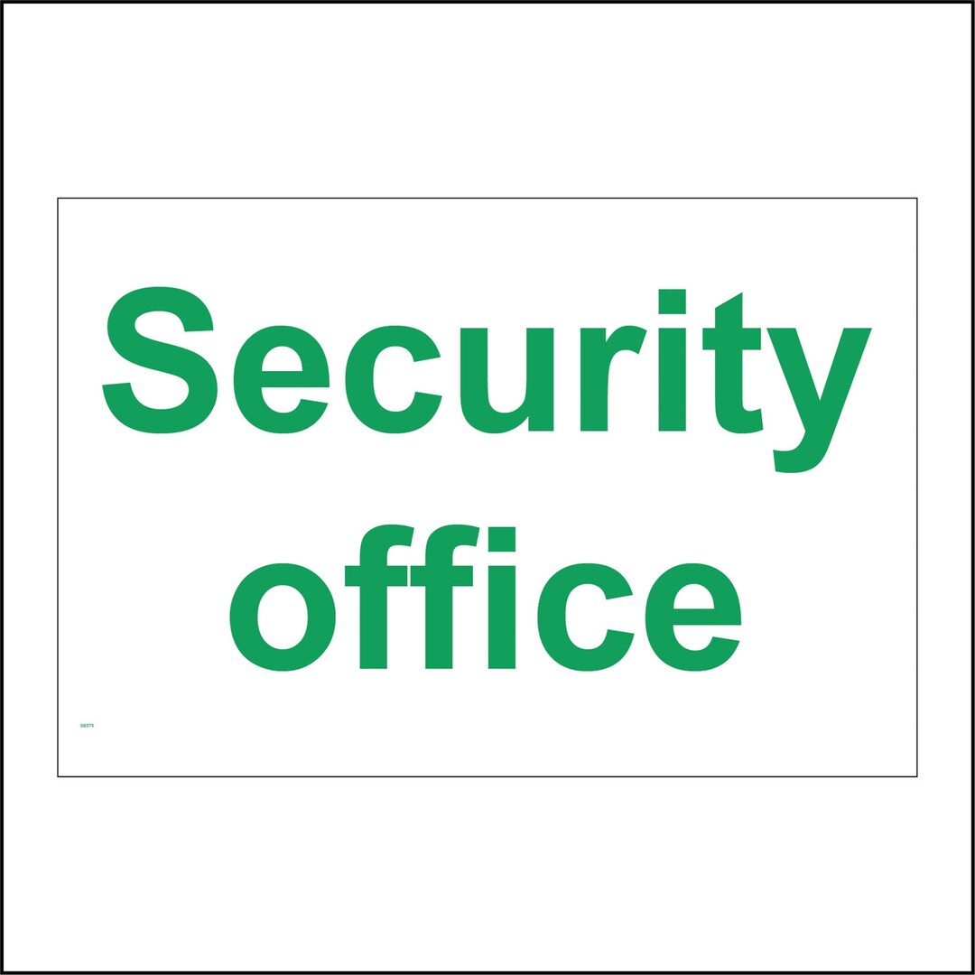 SE075-BL Security Office Sign Night Guard Workplace Factory - Etsy UK