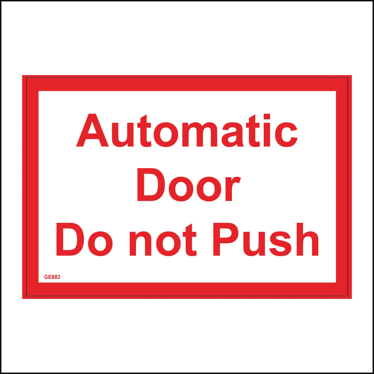 GE882 BL Automatic Door Do Not Push Sign Electric Electronic - Etsy