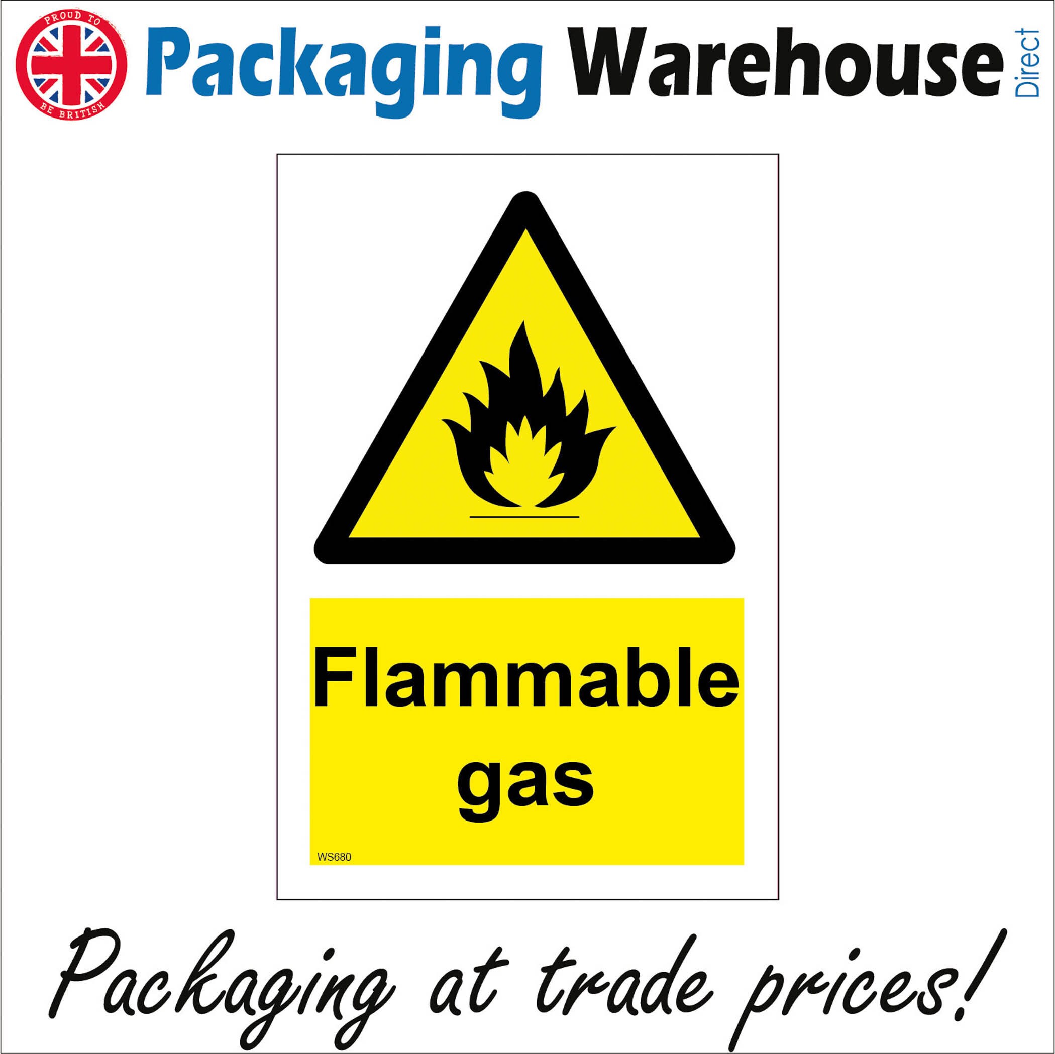 Flammable Gas Sign