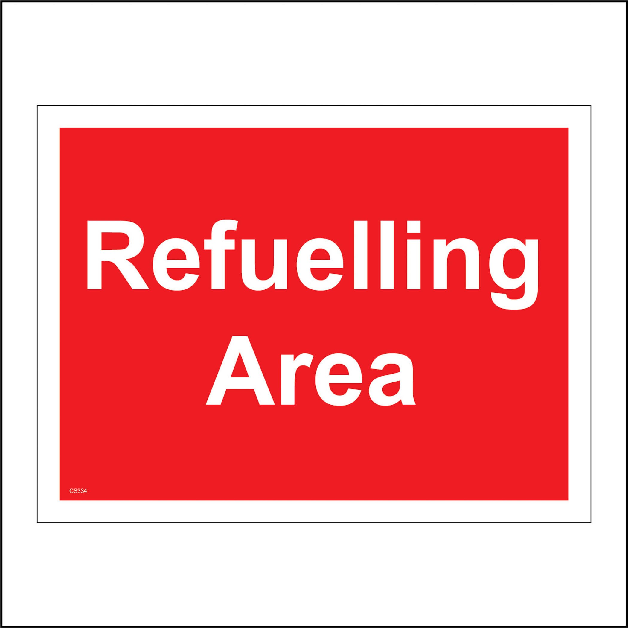 CS334-BL Refuelling Area Part of Our Construction Sign Range - Etsy UK