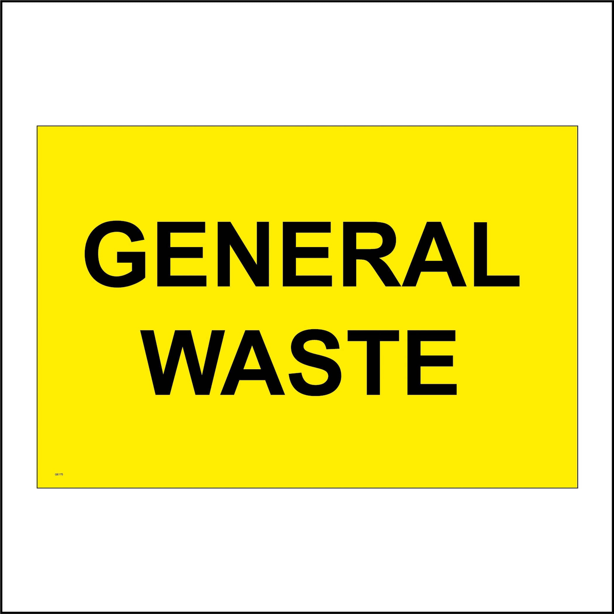 GE175-BL General Waste Sign Refuse Compost Recycle Garbage - Etsy UK