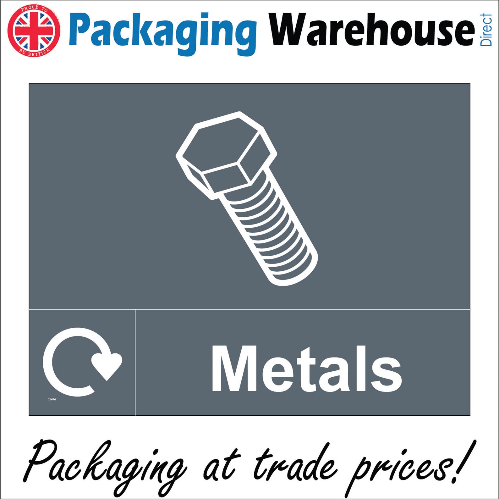 CS434-BL Metals Sign Waste Recycle Reclaim Skip Demolition - Etsy UK