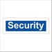 SE091-LL Security Sign Office Door Plaque Guard Doorman Bouncer Safety ...