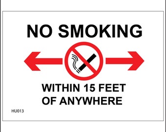 Funny Smoking Sign - Etsy UK