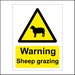 WS613 BP Warning Sheep Grazing Sign Farms Agriculture Lambs Spring ...