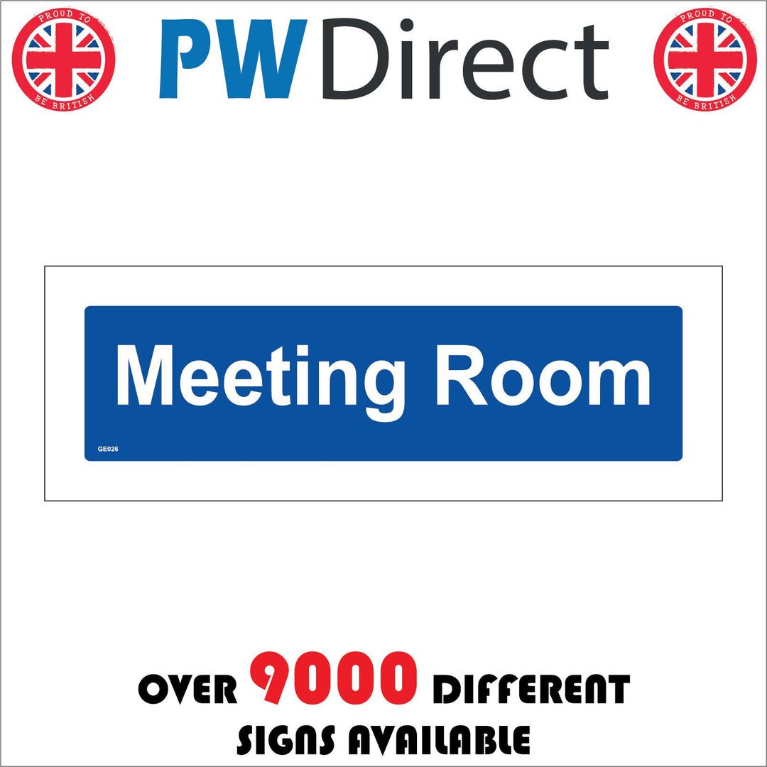 GE026-LL Meeting Room Sign Door Plaque Conference Convention Hotel ...