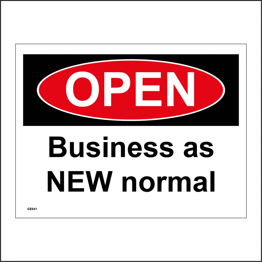 GE841 BL Open Business as Normal Sign Coffee Tea Shop - Etsy