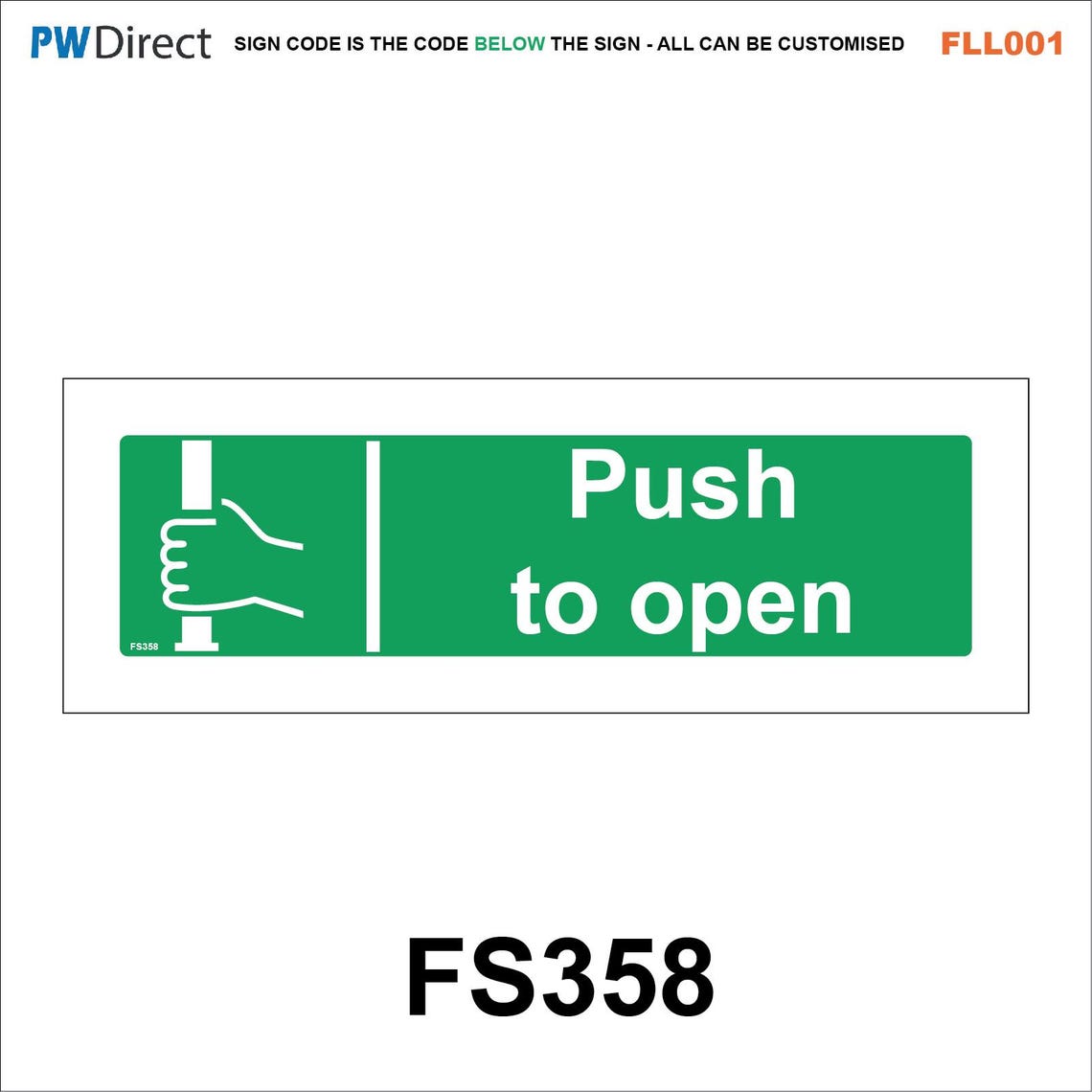FLL001 Fire Exit Running Man Arrow Wheelchair Security Safety Warden ...