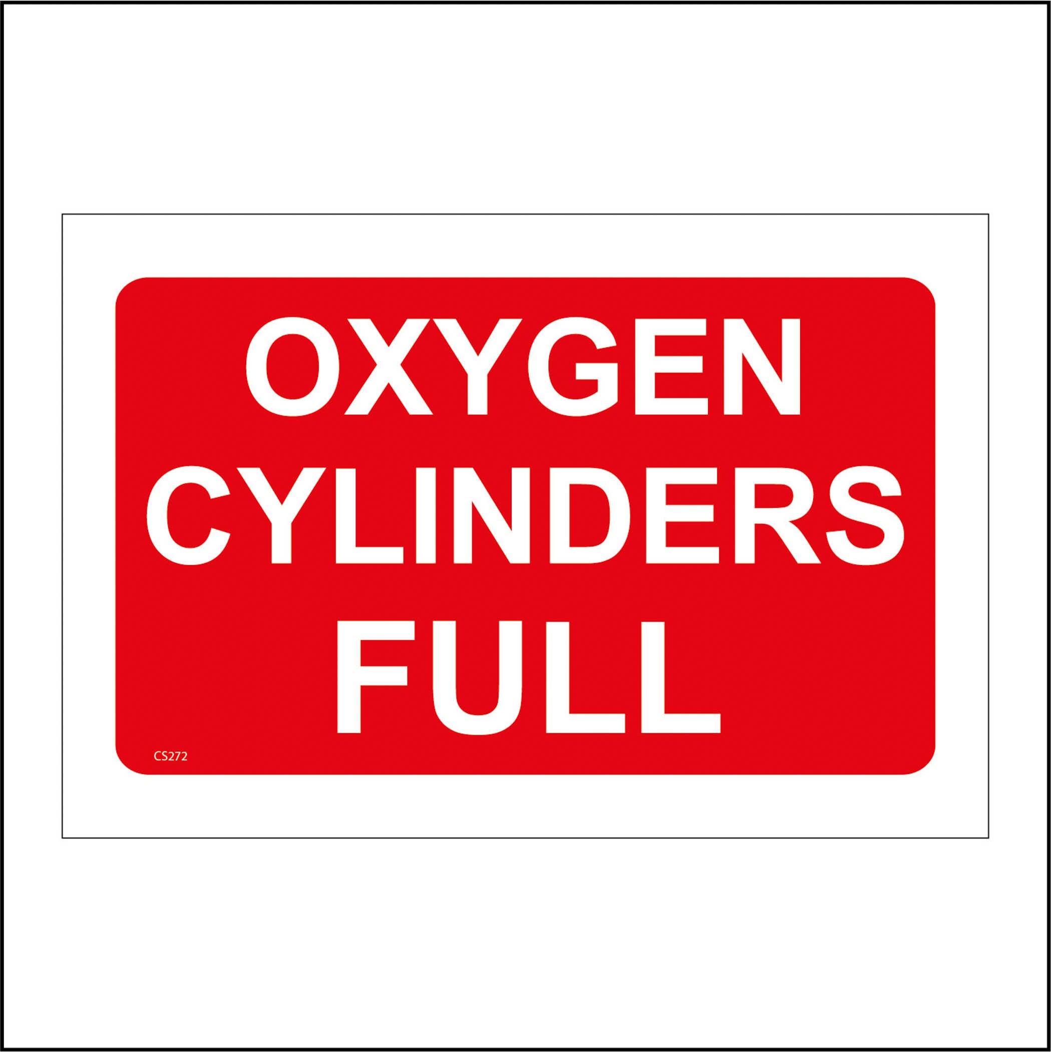 CS272-BL Oxygen Cylinder Full Part of Our Construction Sign - Etsy UK