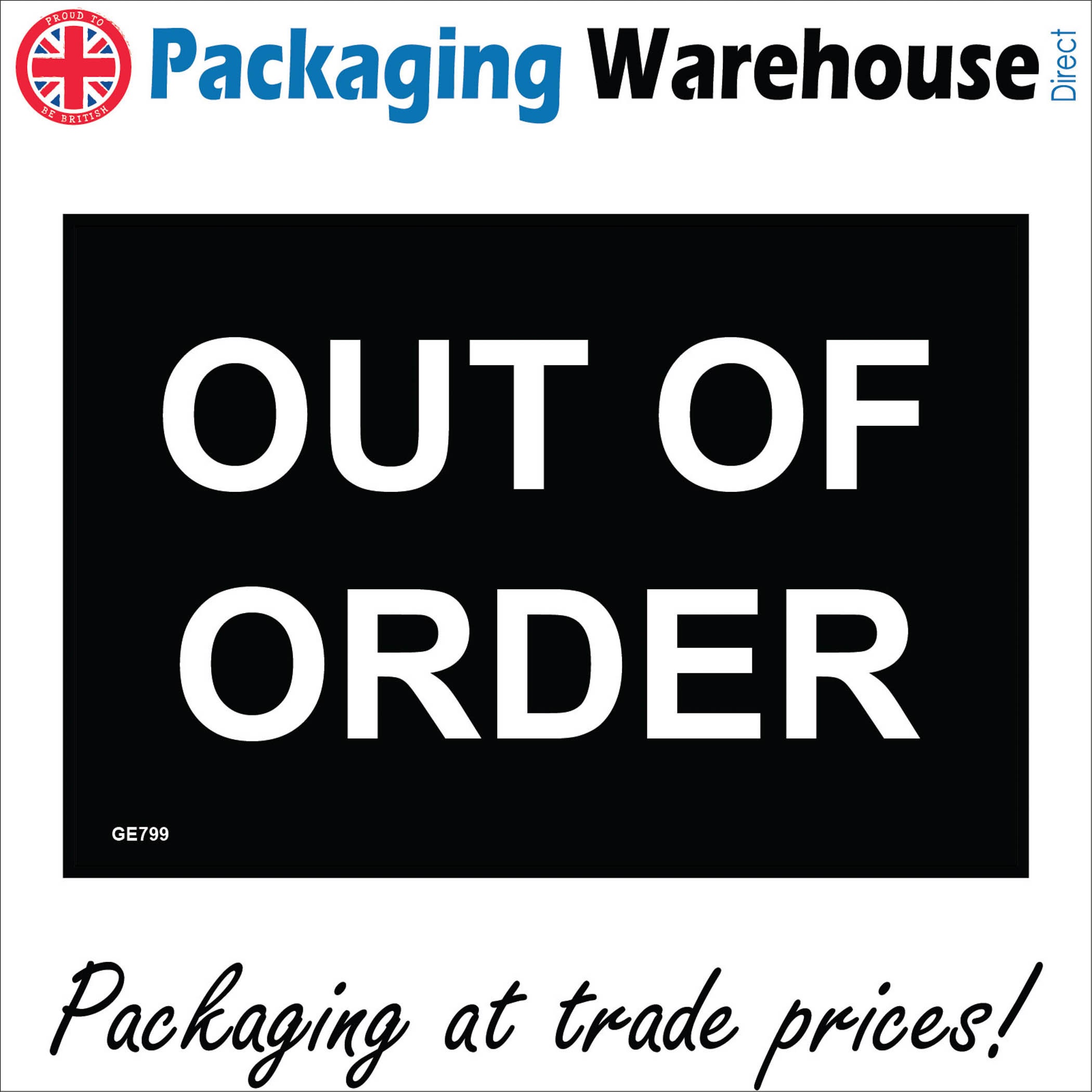 GE799 BL Out of Order Sign Toilet Vending Coffee Machine - Etsy UK