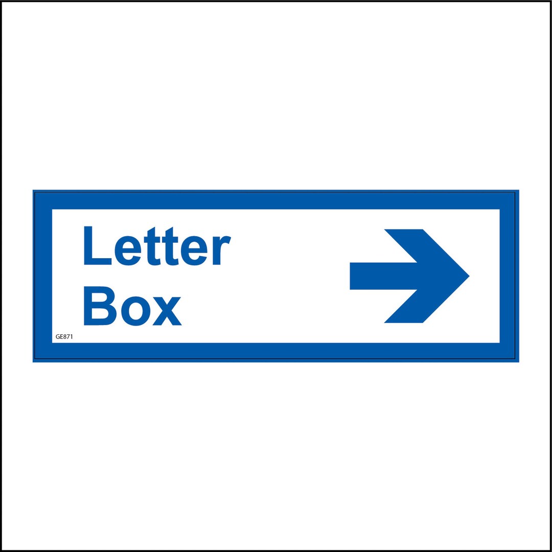 GE871 LL Letter Box Right Arrow Sign Direction Postman Mail - Etsy