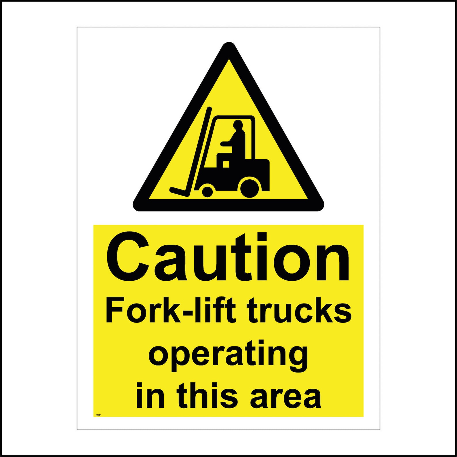 WS327 BP Caution Forklift Trucks Operating in This Area Sign - Etsy