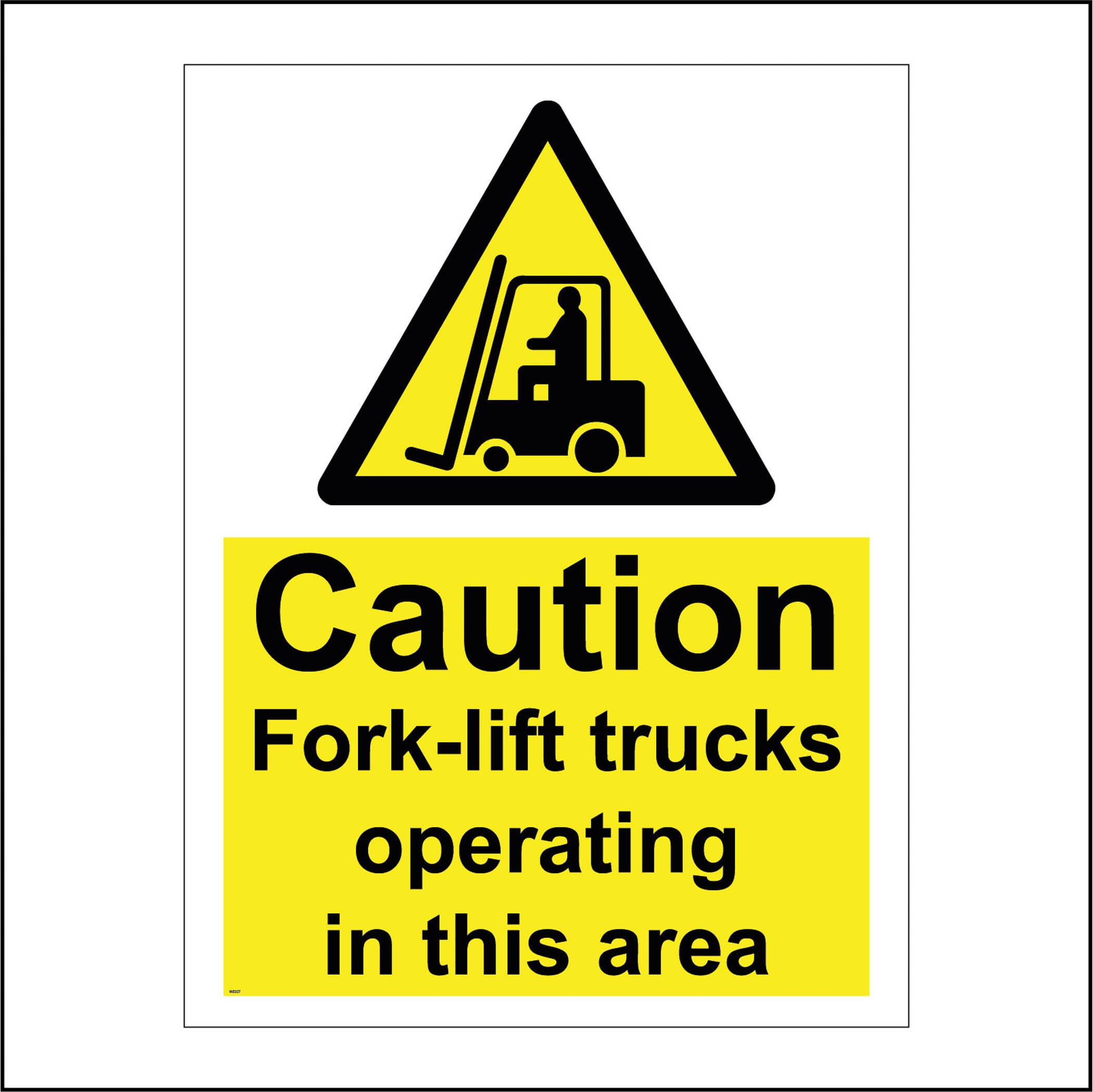 WS327 BP Caution Forklift Trucks Operating in This Area Sign - Etsy