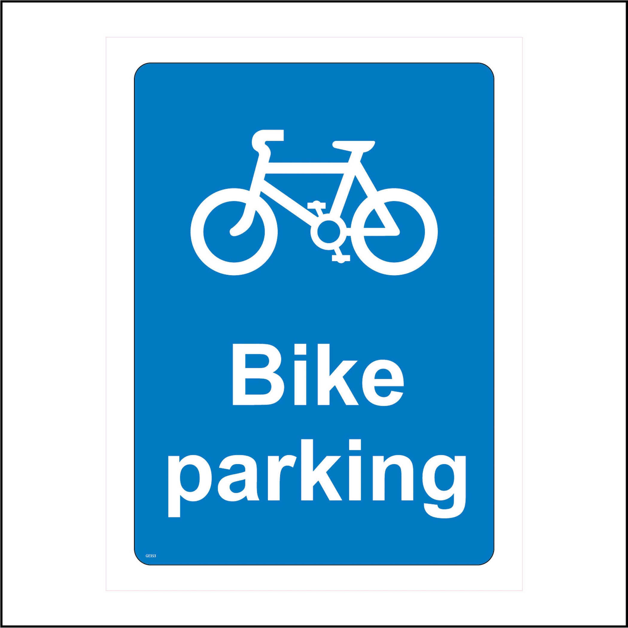 GE353-BP Bike Parking Sign Cycle Rack Stand Mountain Racer - Etsy UK