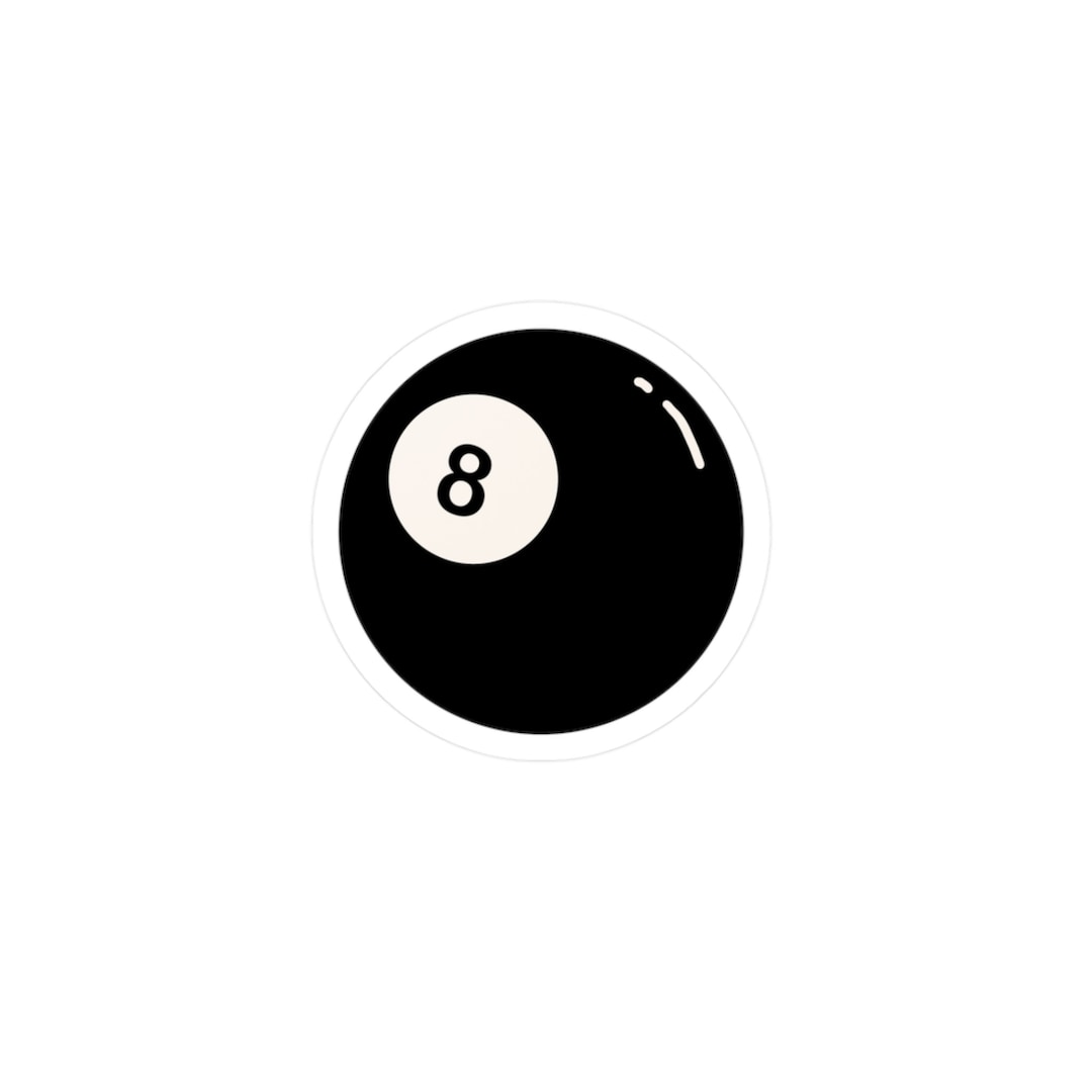 8 Ball Vinyl Decal - Etsy