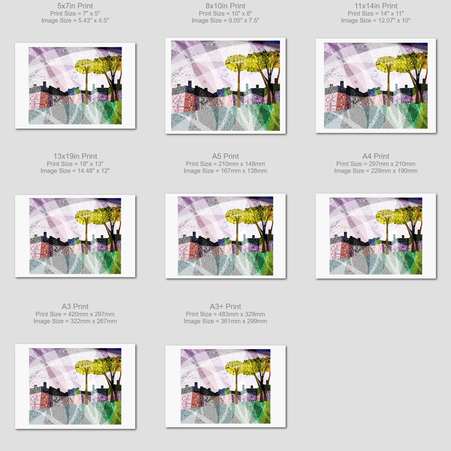 Houses With Many Paths Art Print - Etsy