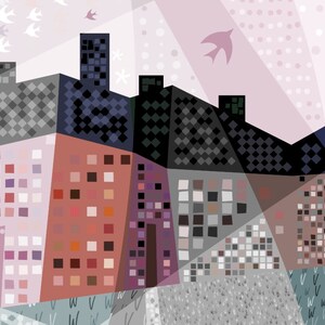 Houses With Many Paths Art Print - Etsy