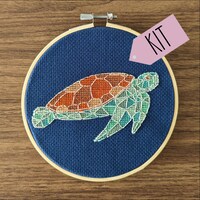 Turtle Cross Stitch - Etsy