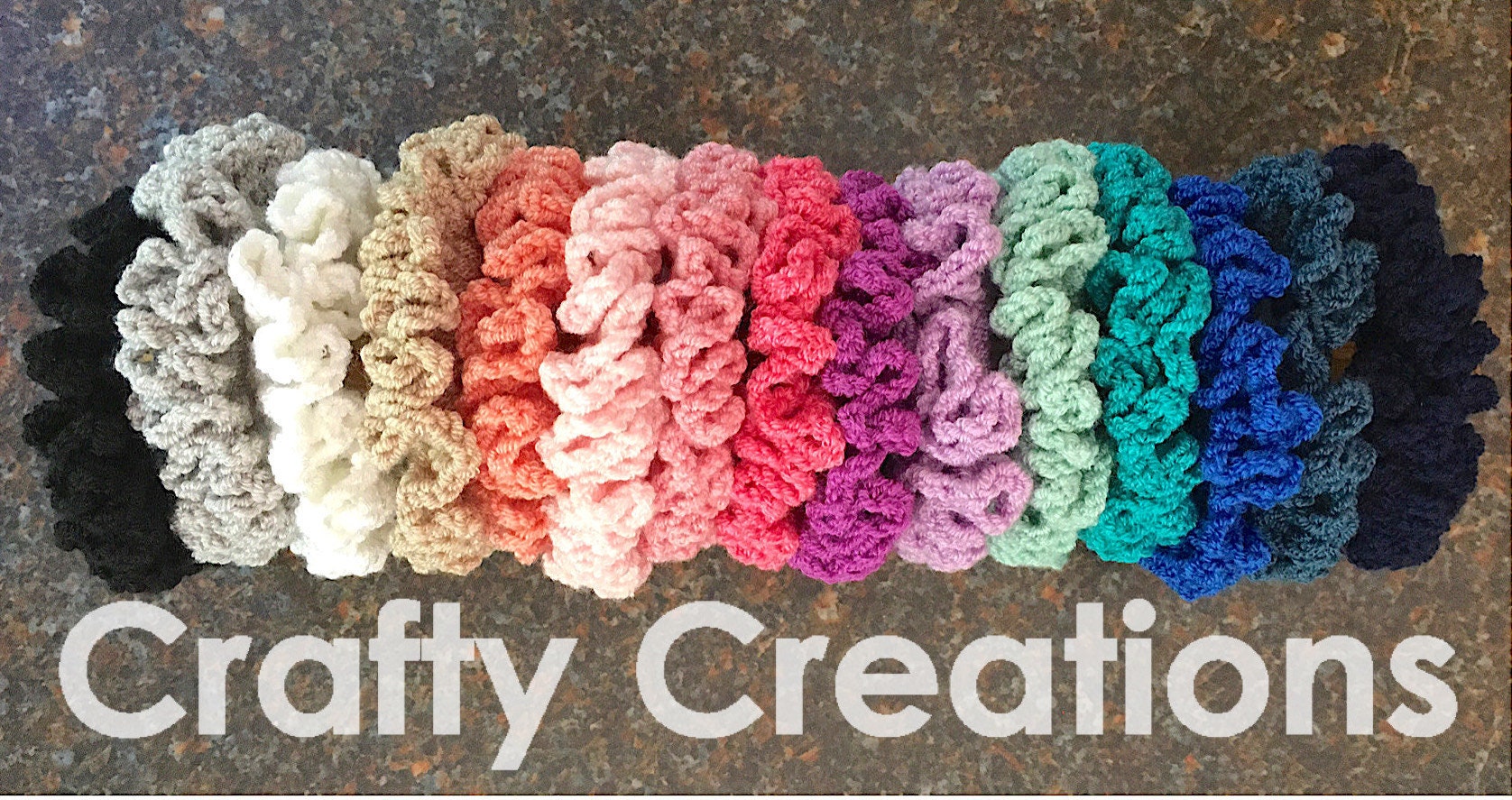 Ruffle Scrunchie Crochet Pattern | Etsy