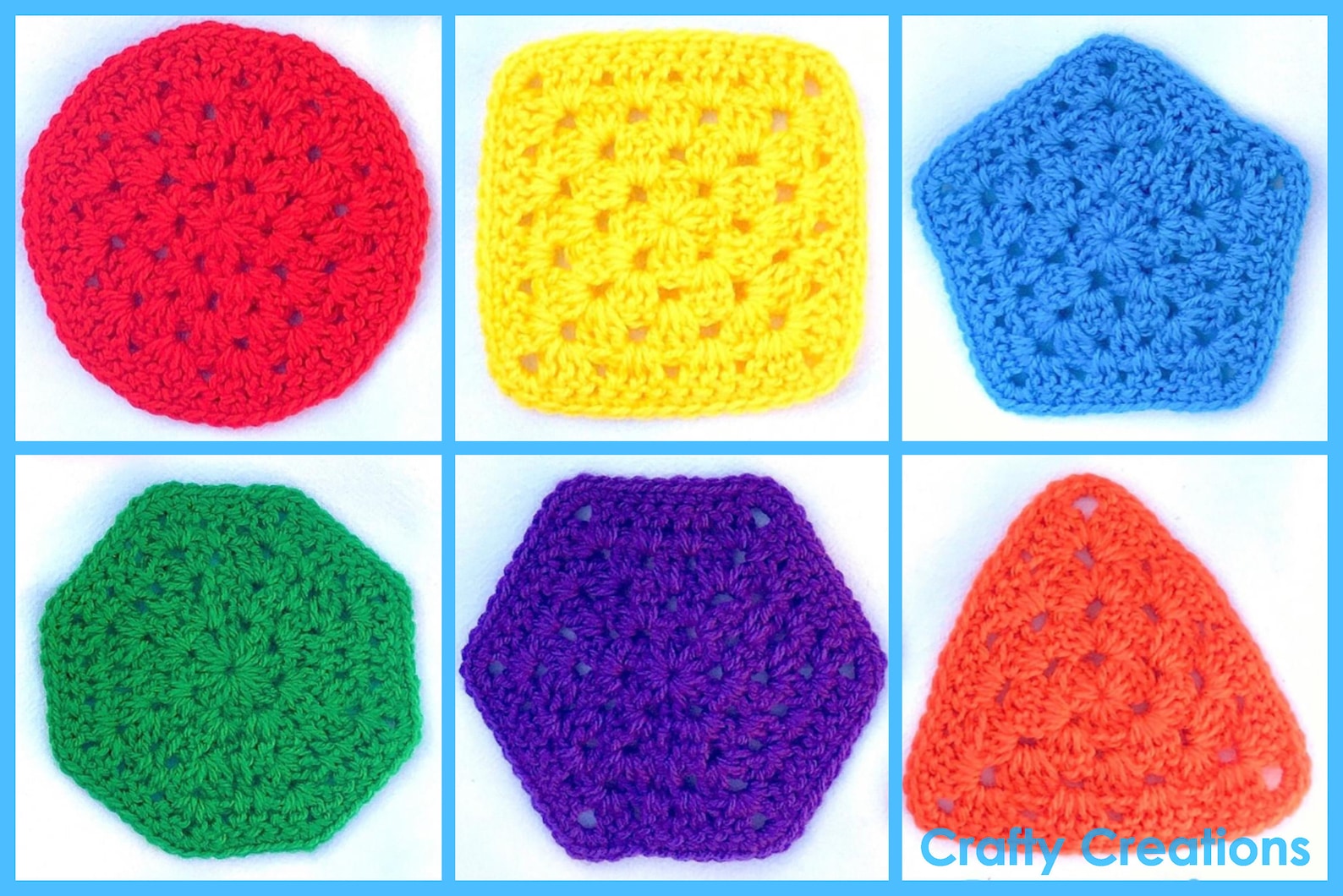 Granny Shapes Crochet Pattern | Etsy