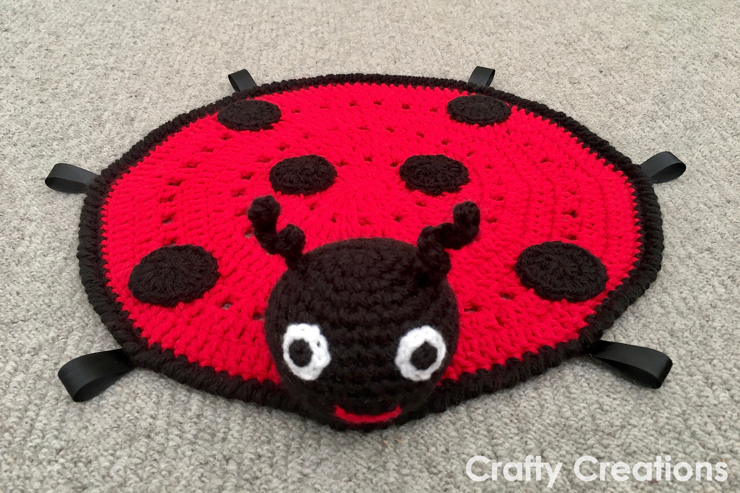Ladybug Lovey security Blanket Crochet Pattern - Etsy
