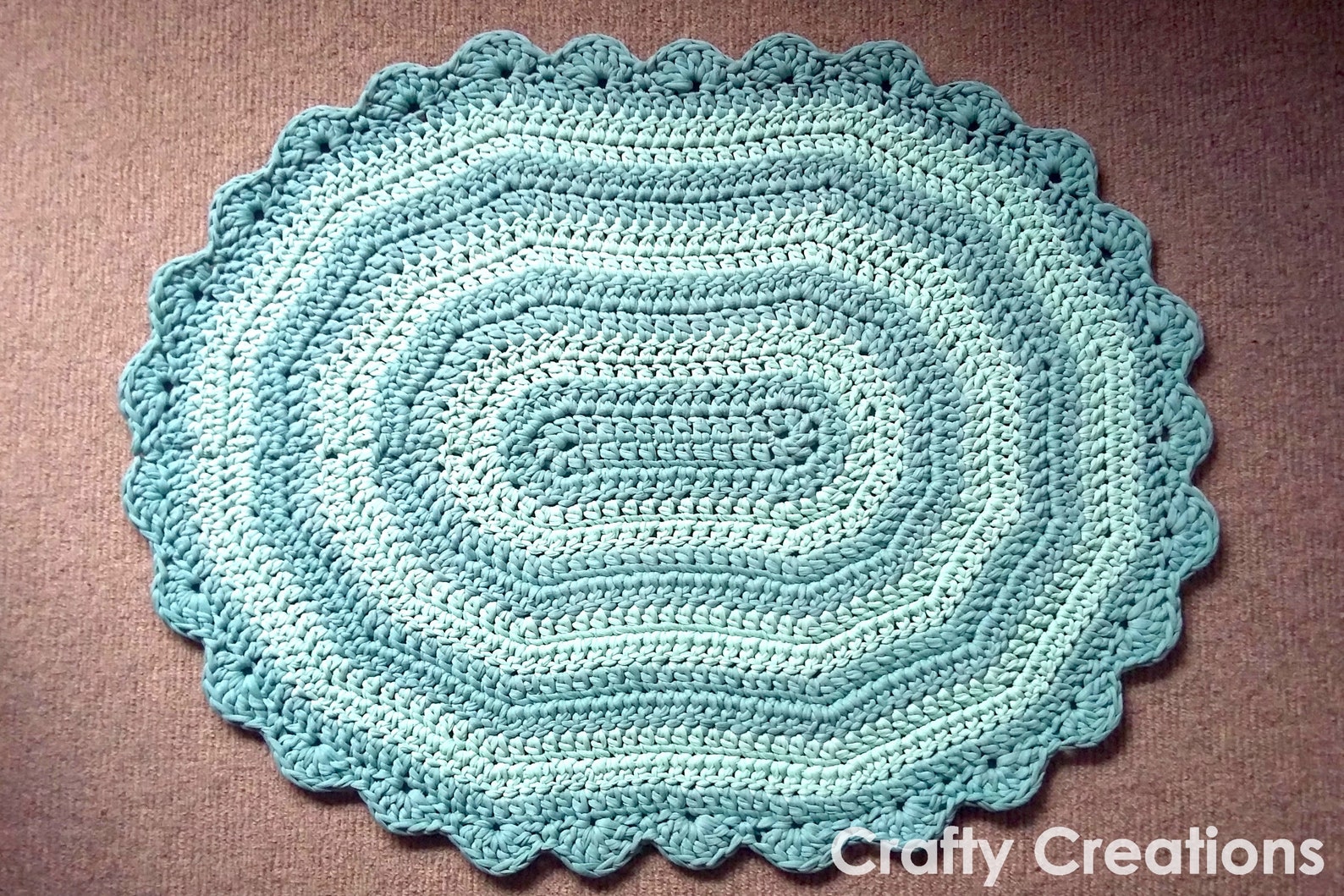 Oval Rug Crochet Pattern - Etsy