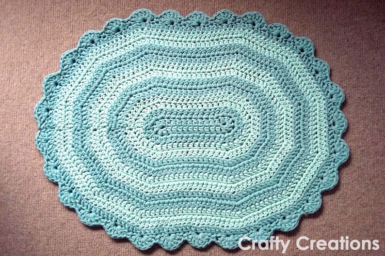 Oval Rug Crochet Pattern - Etsy
