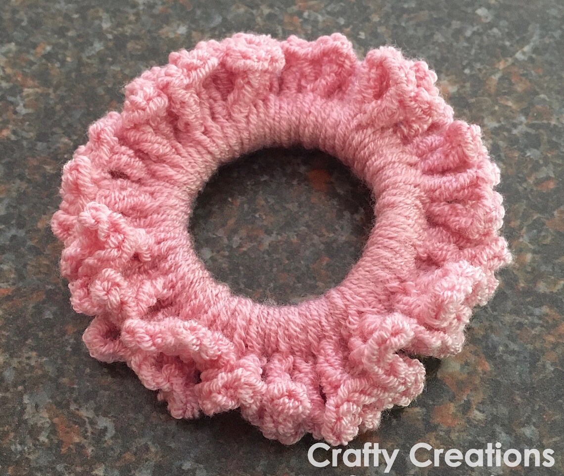 Ruffle Scrunchie Crochet Pattern | Etsy