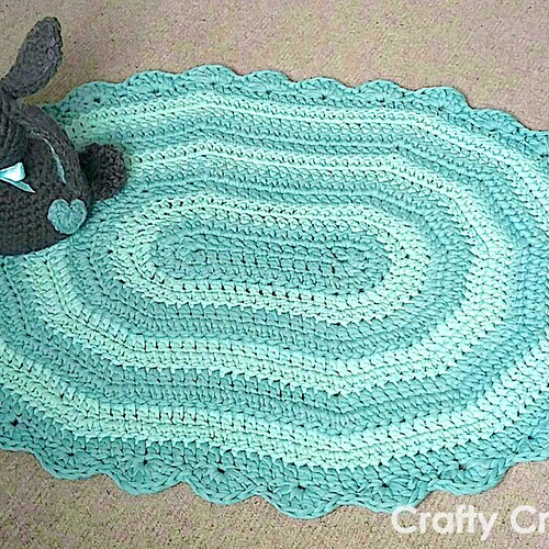 Crochet Heart ORIGINAL Rag Rug Pattern - Etsy