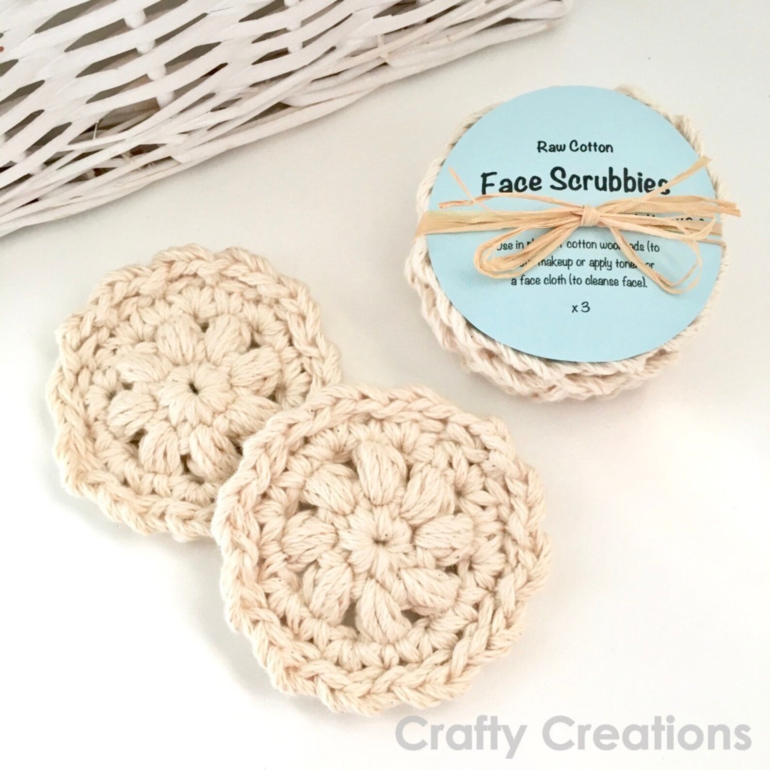 Round Face Scrubby Crochet Pattern - Etsy
