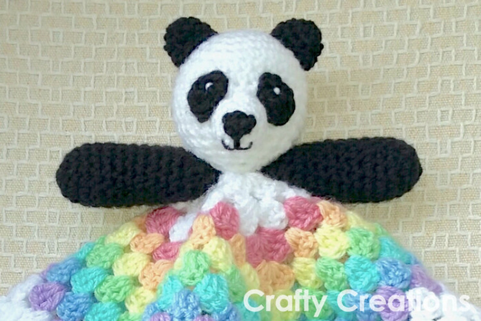 Panda Lovey security Blanket Crochet Pattern - Etsy