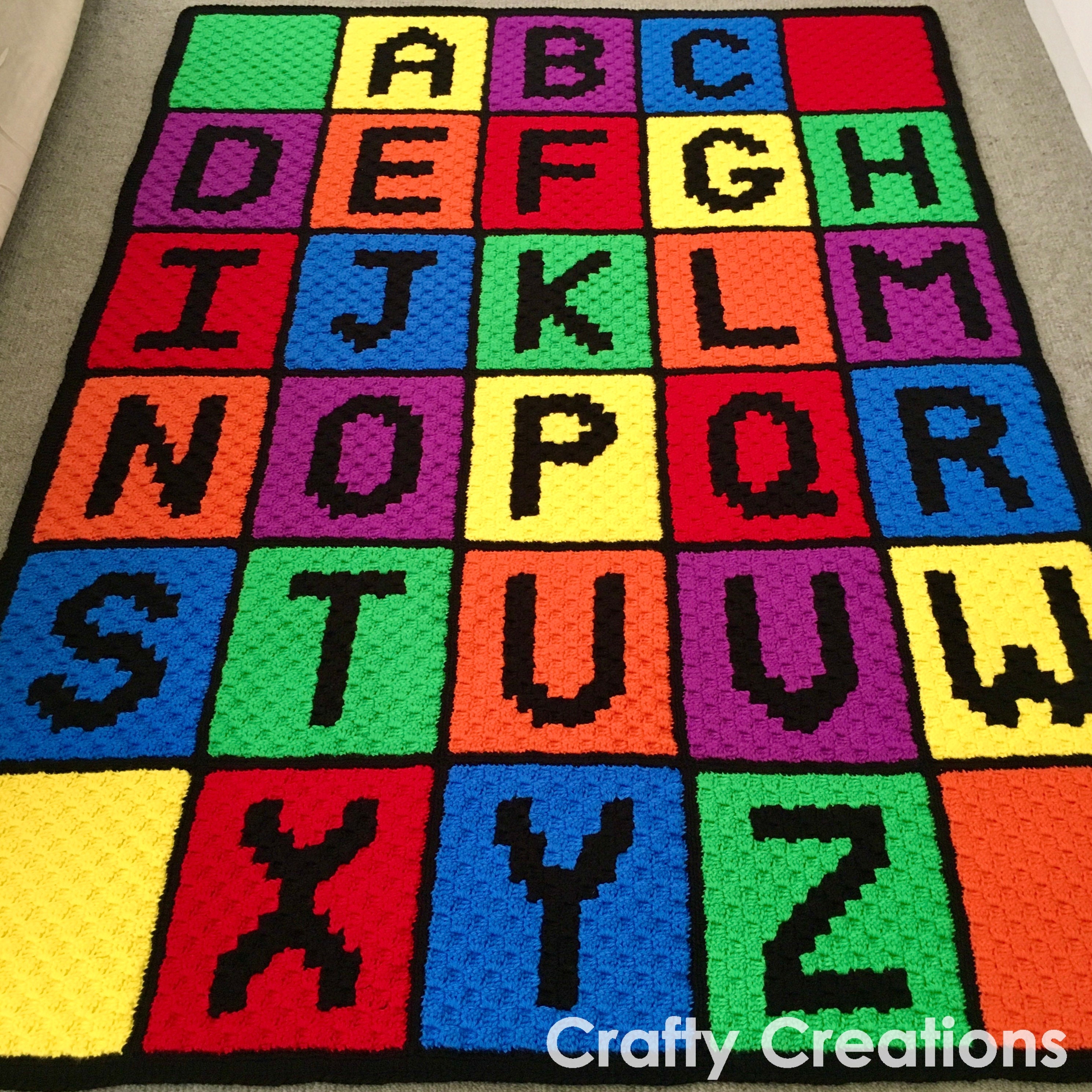 ABC Blanket Crochet Pattern - Etsy