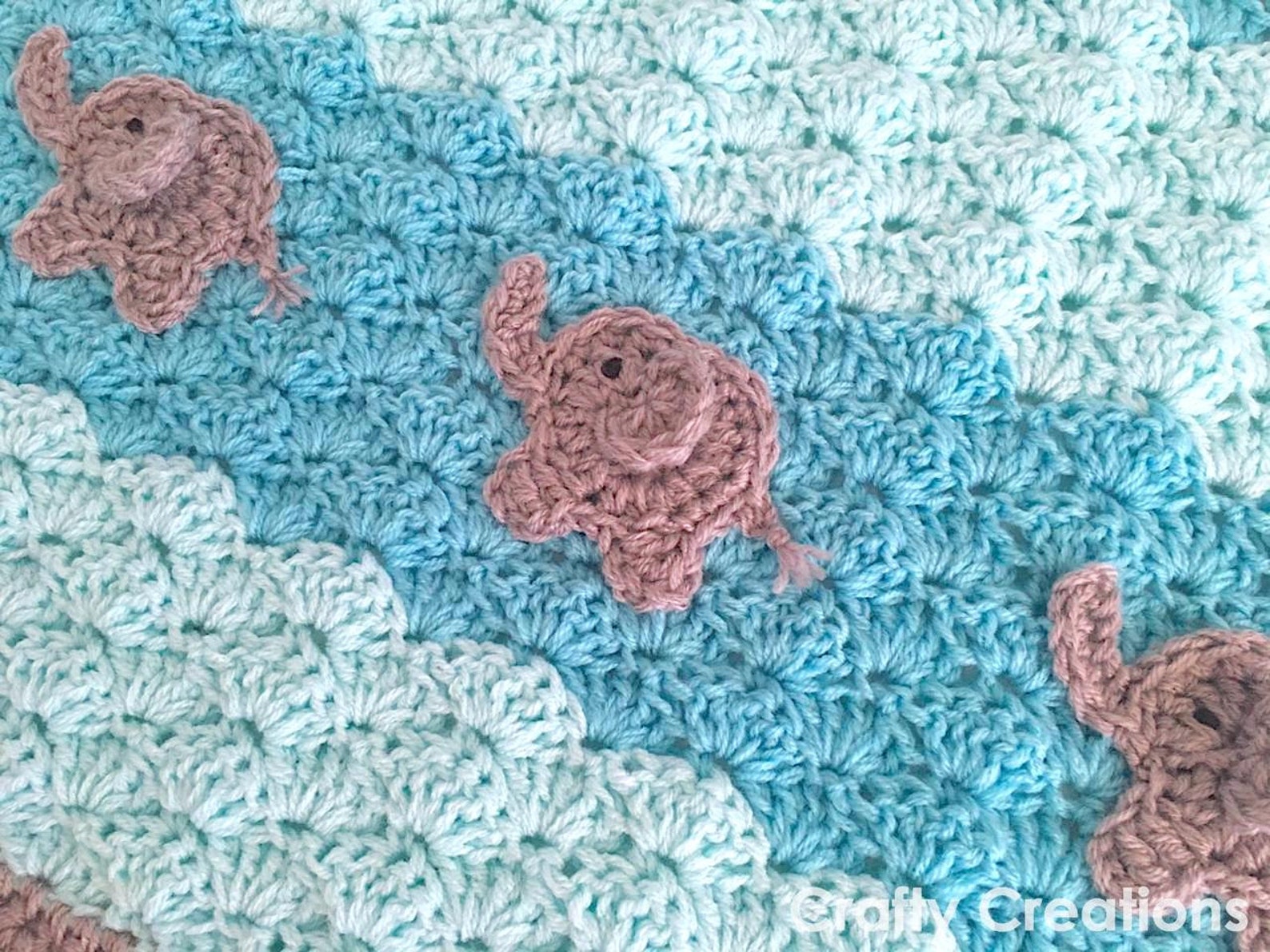 Elephant Baby Blanket Crochet Pattern | Etsy