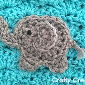 Elephant Appliqué Crochet Pattern - Etsy