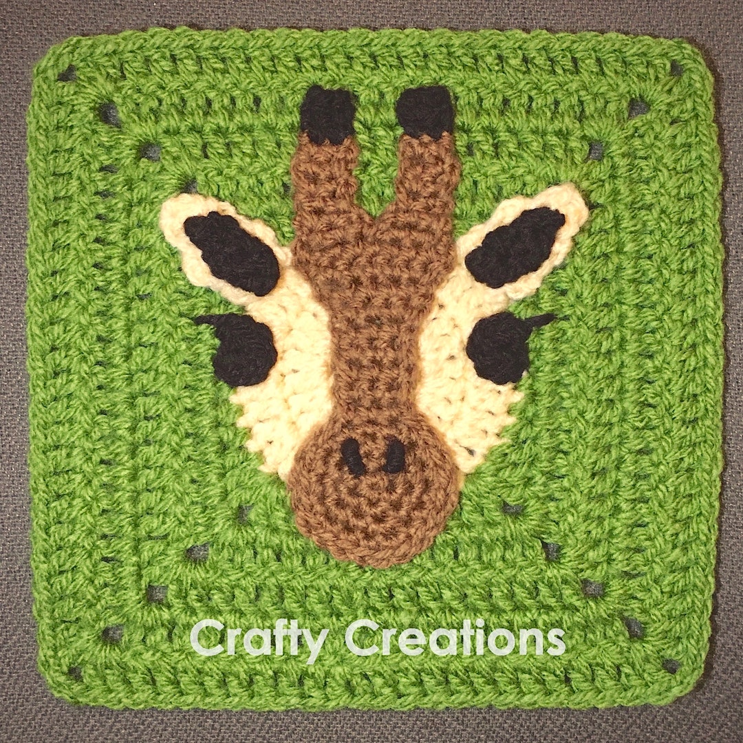 Giraffe Granny Square Crochet Pattern - Etsy