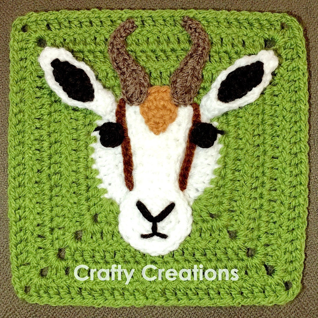 Springbok Granny Square Crochet Pattern - Etsy