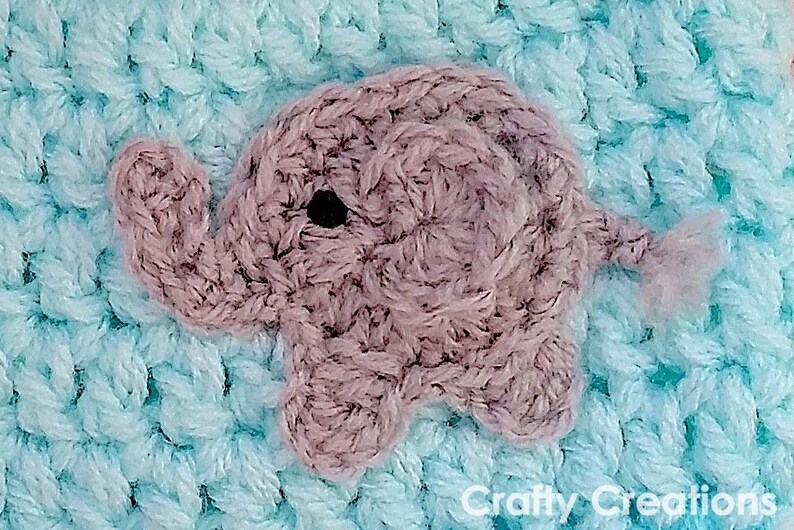 Elephant Appliqué Crochet Pattern - Etsy