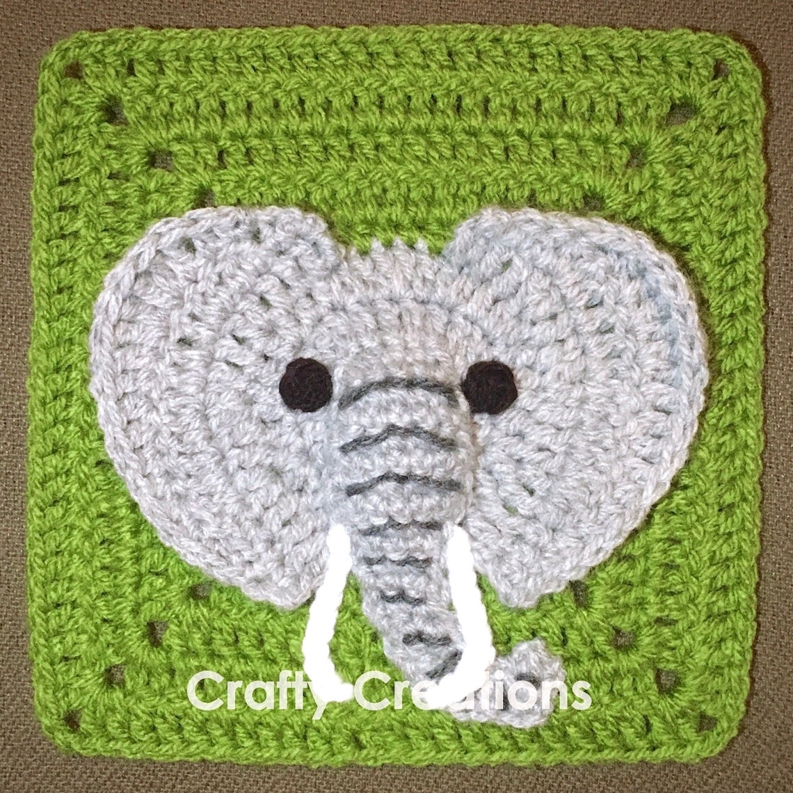 Elephant Granny Square Crochet Pattern - Etsy