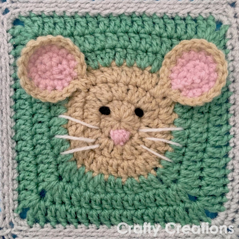 Mickey Mouse Granny Square - Etsy