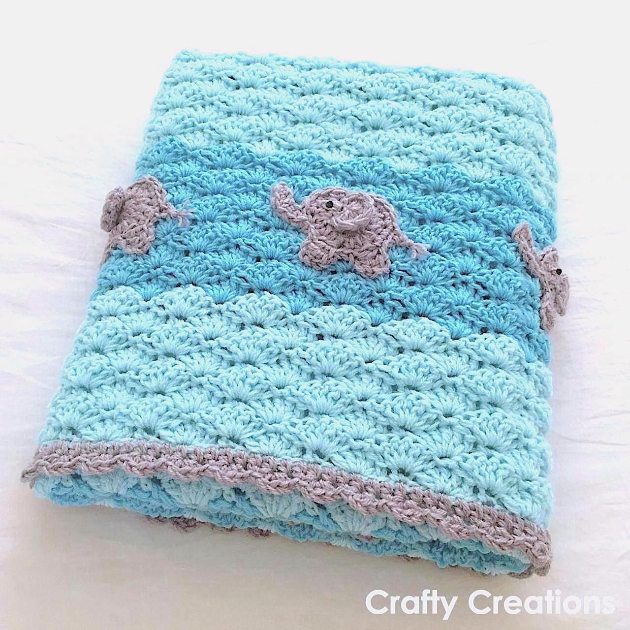 Elephant Baby Blanket Crochet Pattern | Etsy