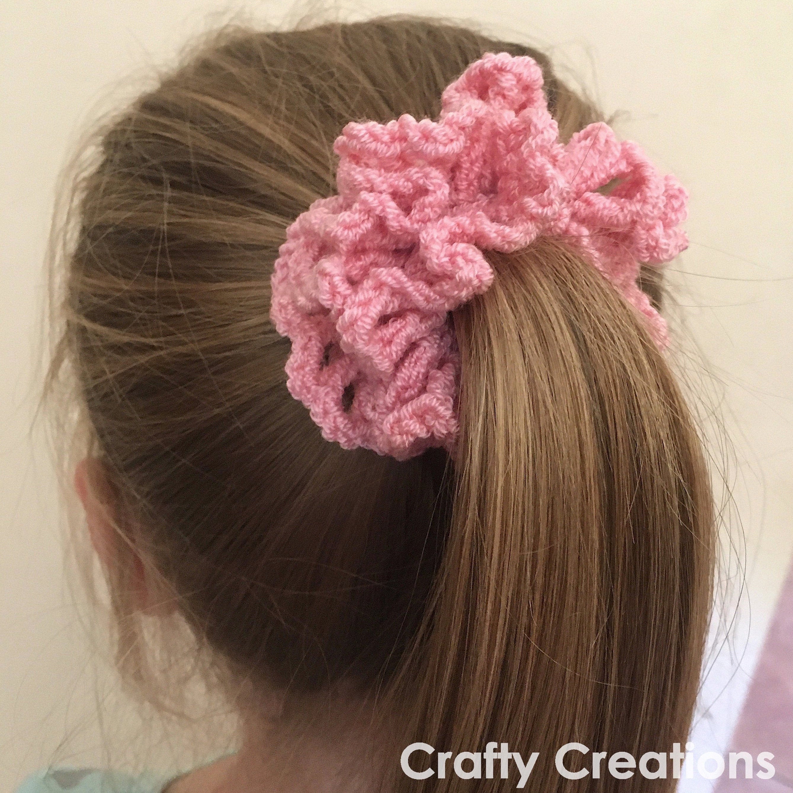 Ruffle Scrunchie Crochet Pattern | Etsy