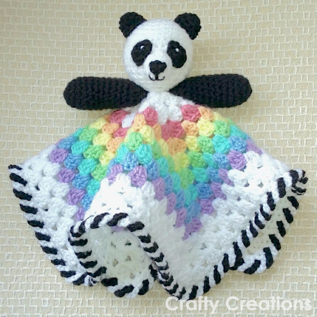 Panda Lovey (security Blanket) Crochet Pattern - Etsy