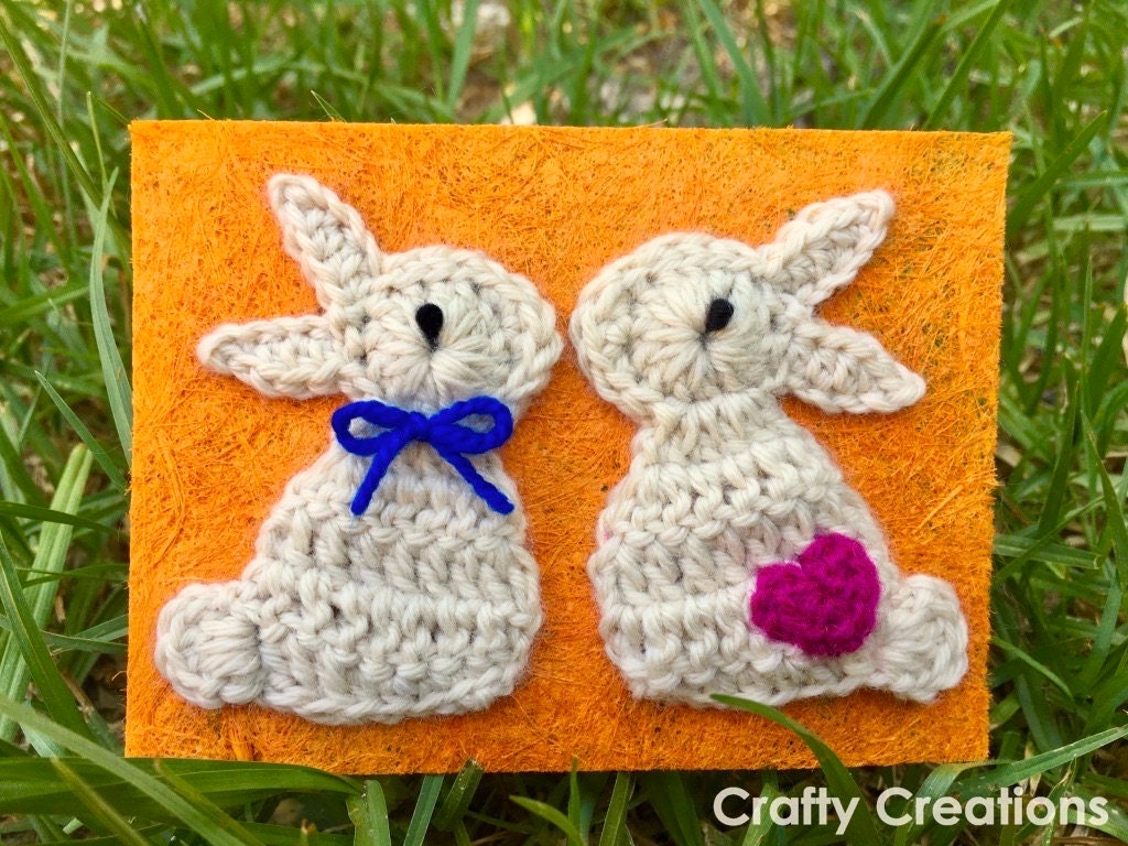 Bunny Appliqué Crochet Pattern | Etsy