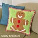 Gingerbread Man Cushion Crochet Pattern - Etsy