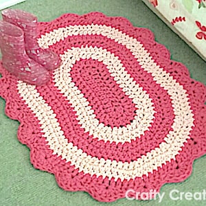 Oval Rug Crochet Pattern - Etsy